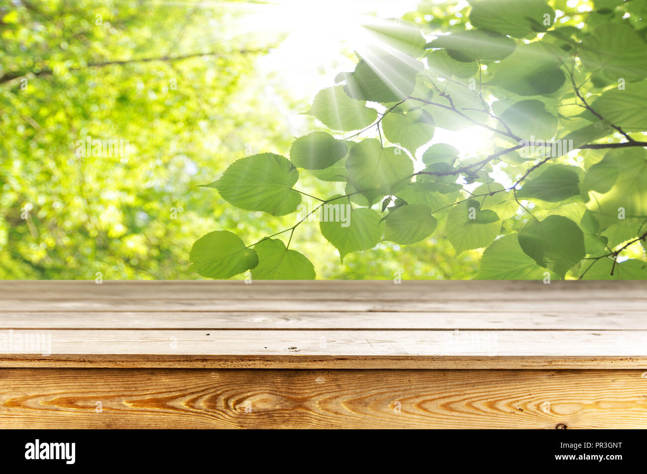 Wooden table background Stock Photo - Alamy