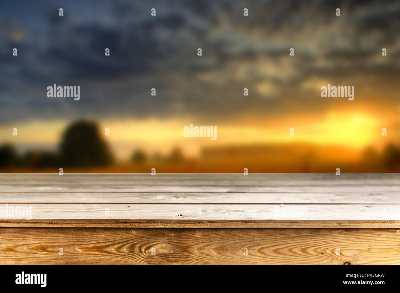 Wooden table background Stock Photo - Alamy