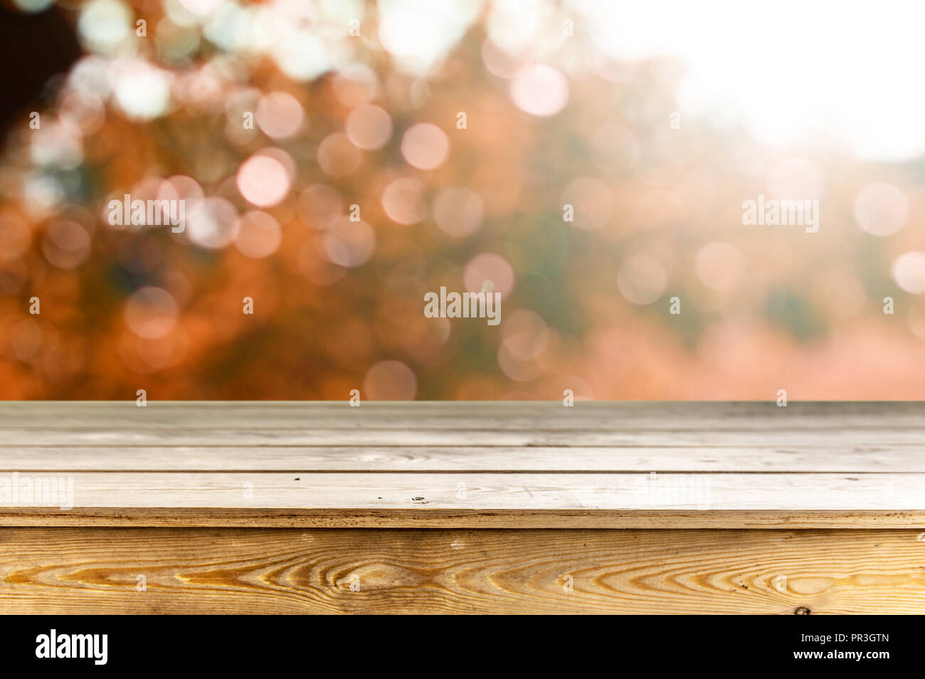 Wooden table background Stock Photo - Alamy