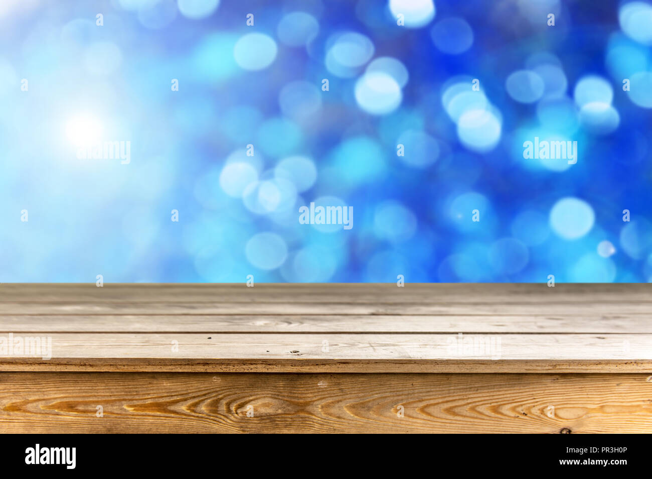 Wooden table background Stock Photo - Alamy