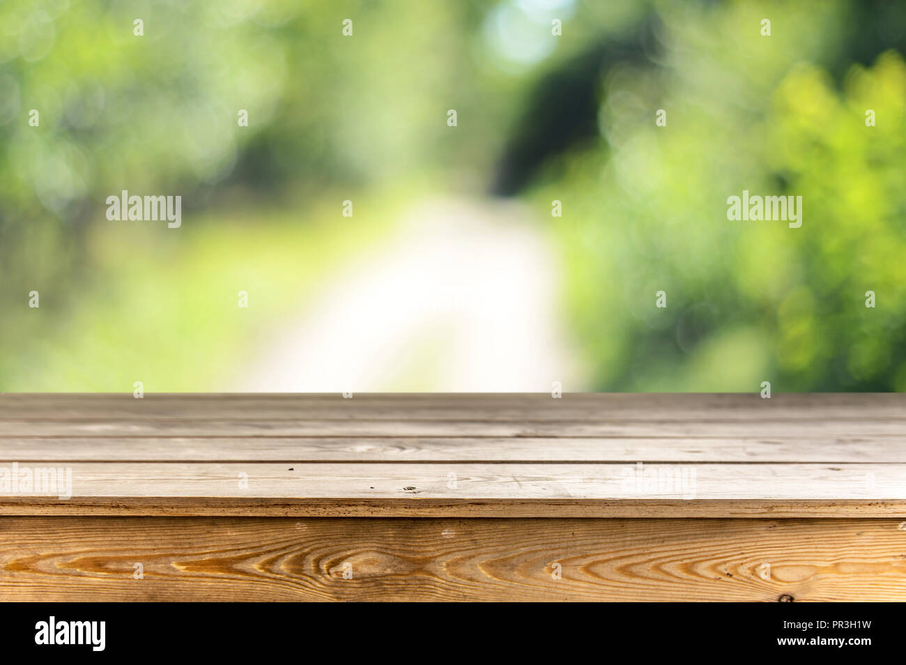Wooden table background Stock Photo - Alamy