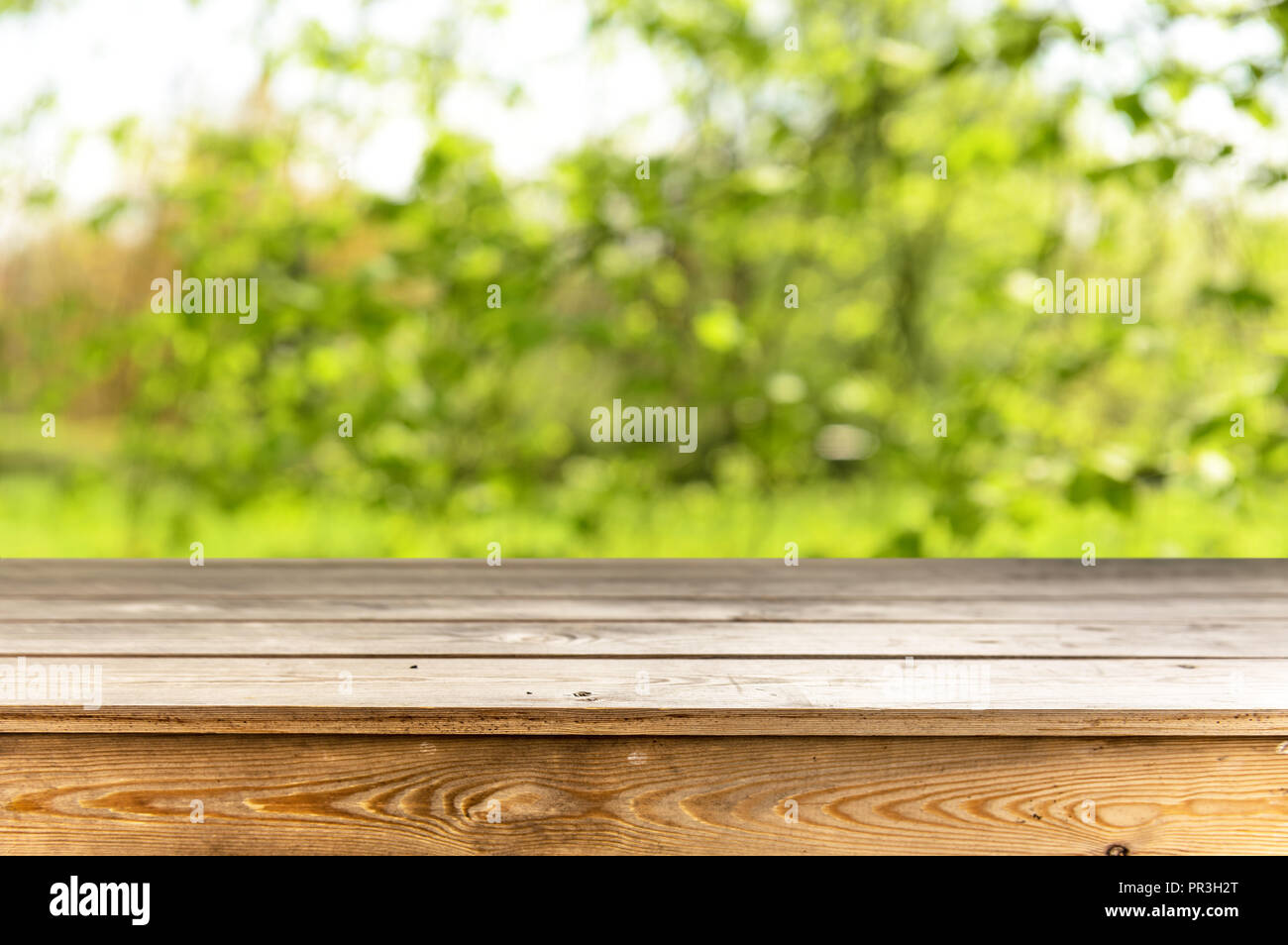 Wooden table background Stock Photo - Alamy