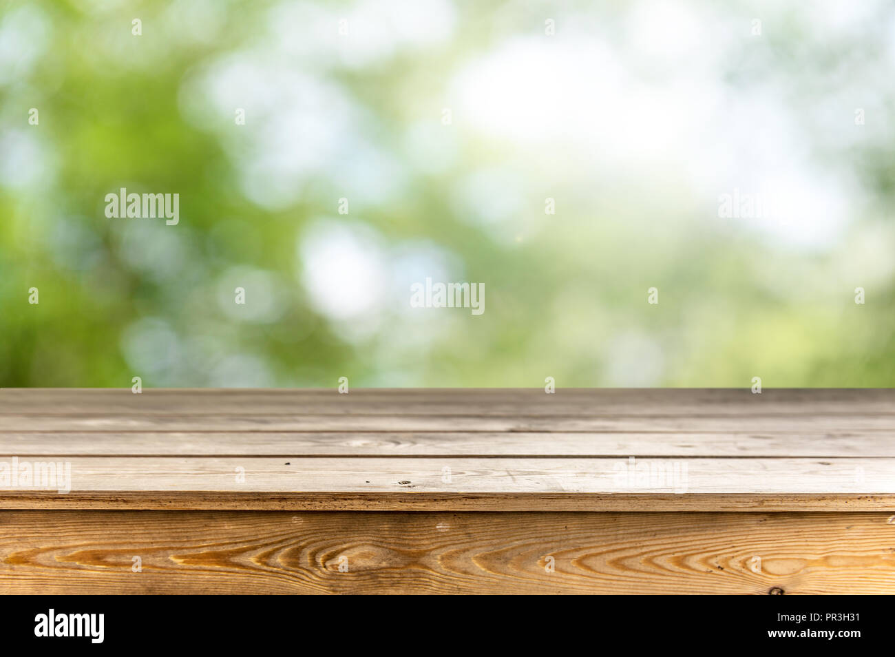 Wooden table background Stock Photo - Alamy