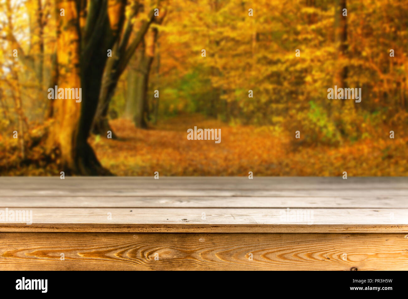 Wooden table background Stock Photo - Alamy