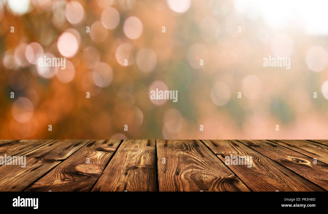 Wooden table background Stock Photo - Alamy