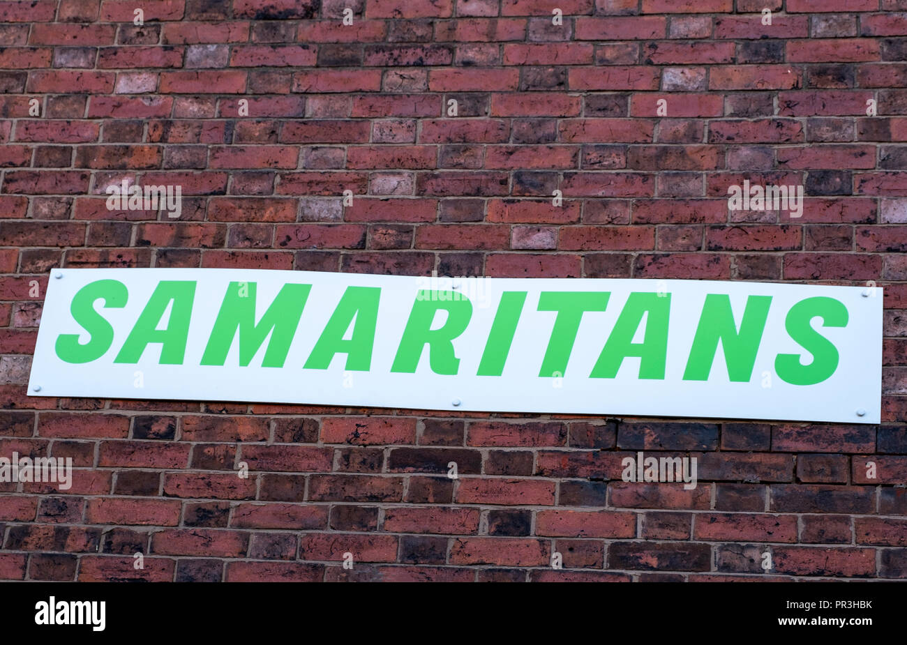 Samaritans sign charity hi-res stock photography and images - Alamy