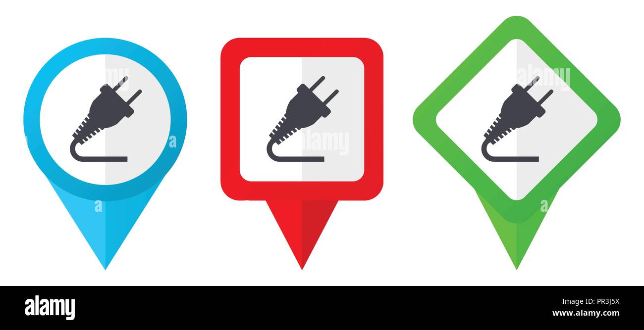 Electricity wire markers Stock Vector Images - Alamy