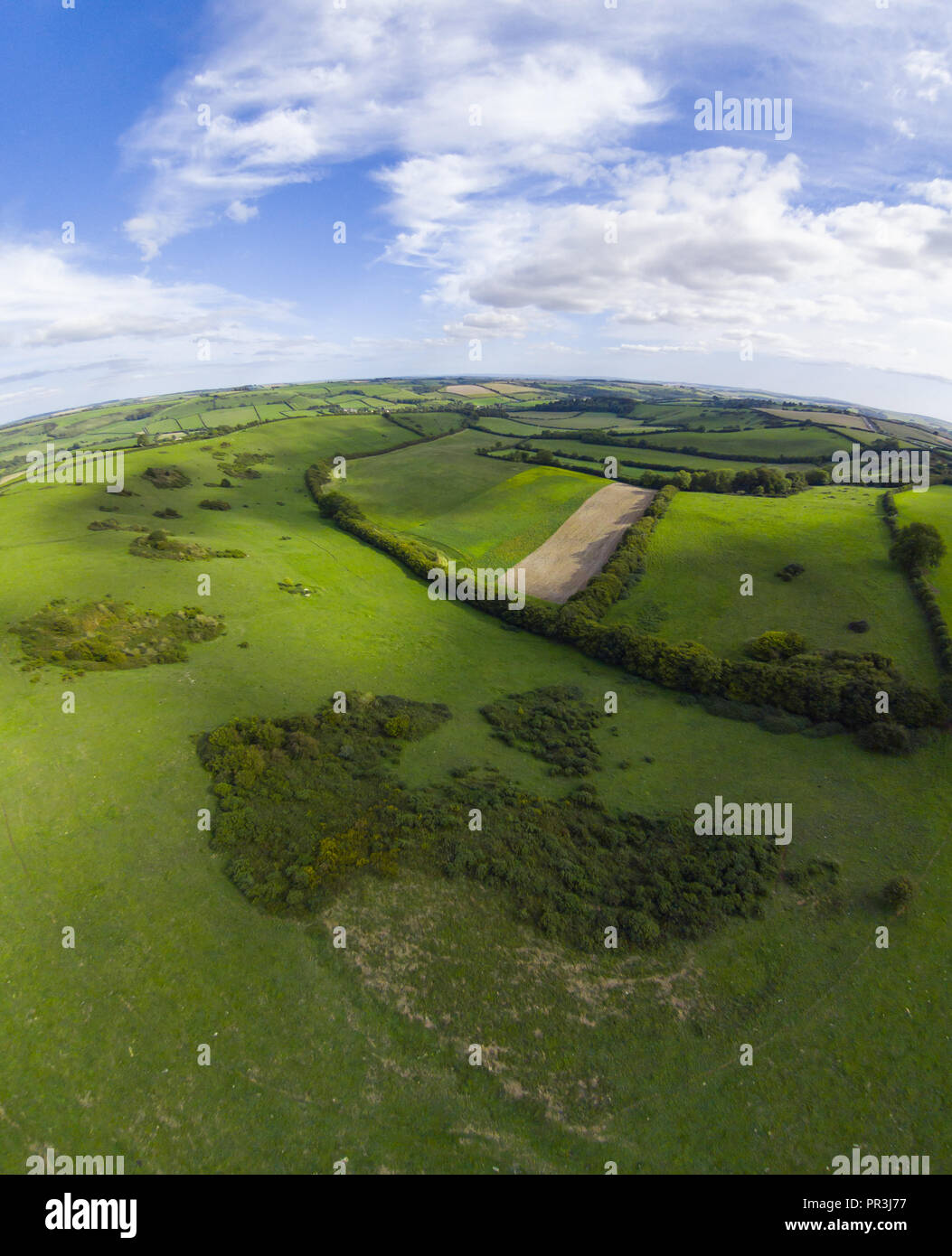 Beautiful Dorset Countryside Aerial Drone Photo Stock Photo - Alamy