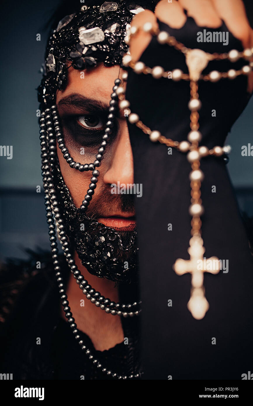 Scary priest hi-res stock photography and images - Alamy