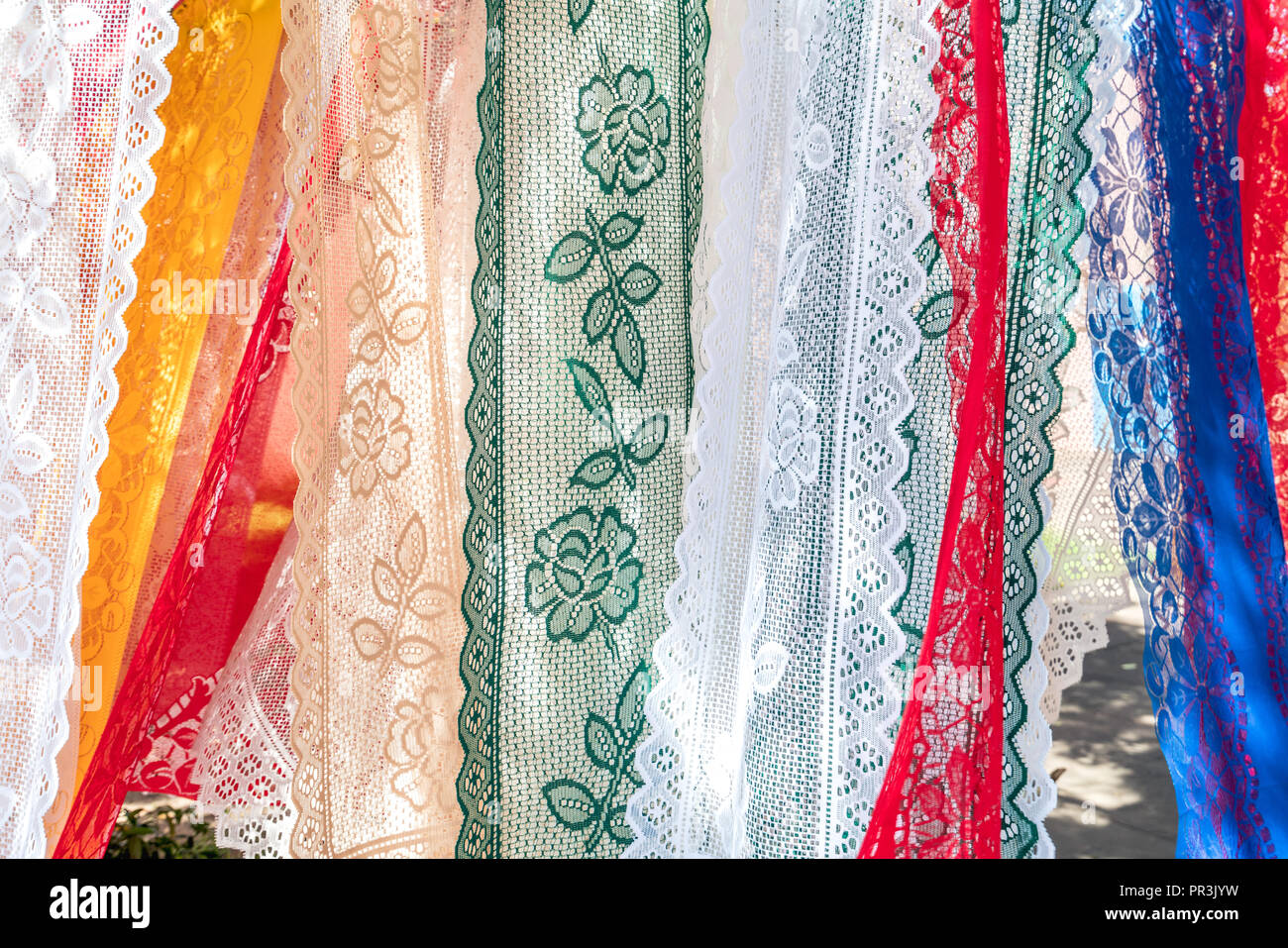 Vintage kitchen lace hi-res stock photography and images - Alamy