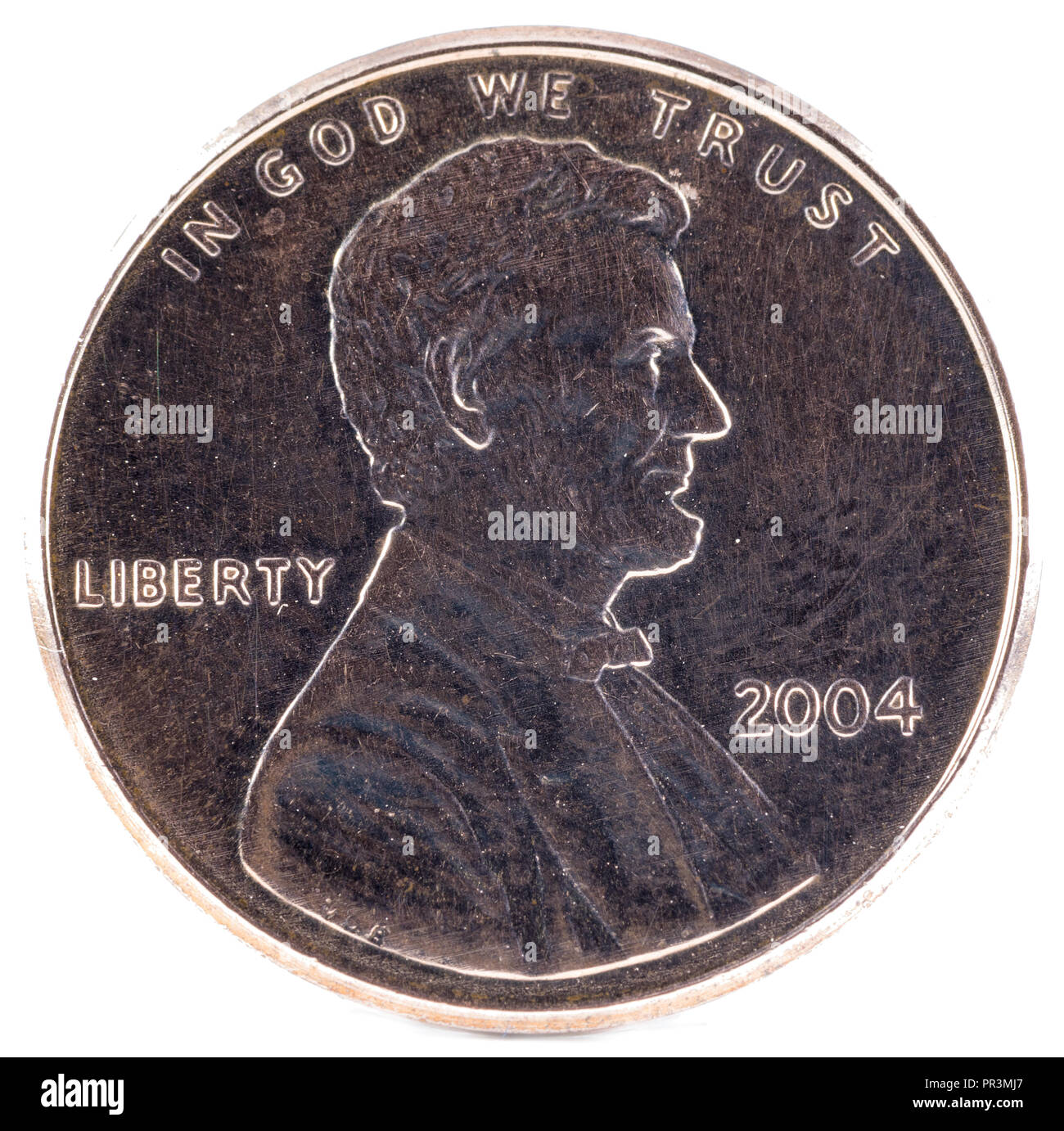 Coins america one cent close hi-res stock photography and images - Alamy