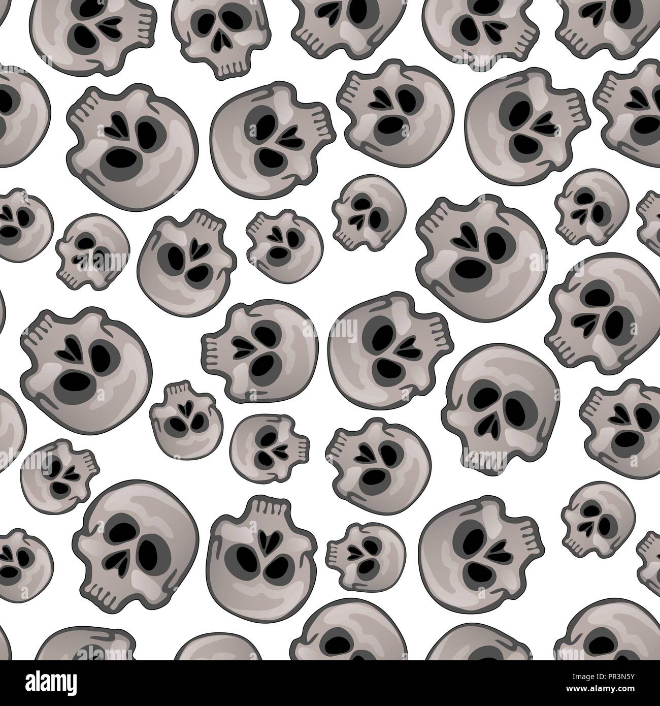 Texture of human skull isolated on white background. Sketch for card ...