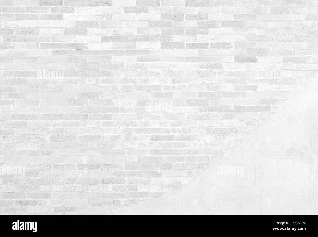 Modern white brick wall texture for background Stock Photo - Alamy