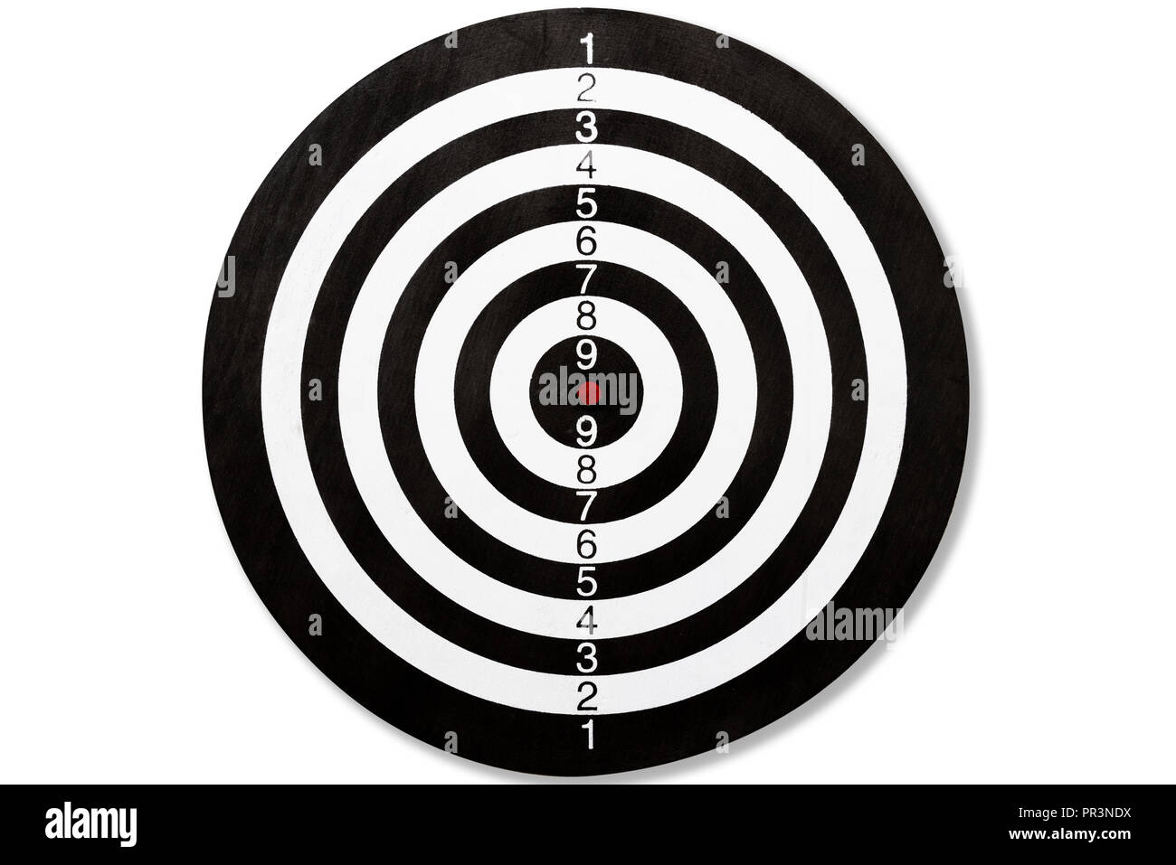 Top view of Target dart board. Business target or goal success and ...