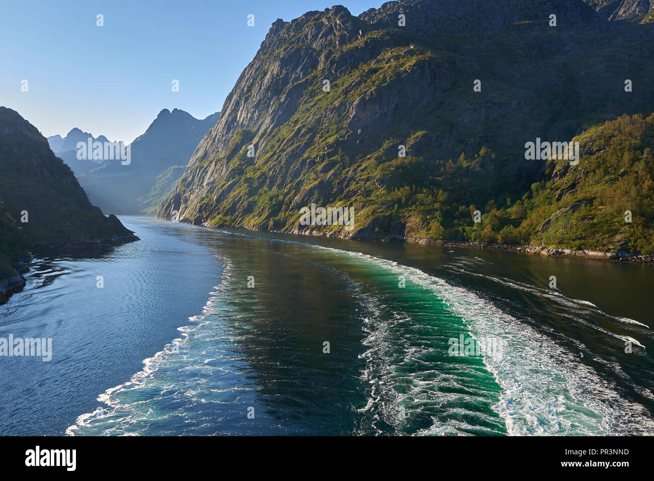 Looking West Towards The End Of The Trollfjord (Trollfjorden), The ...