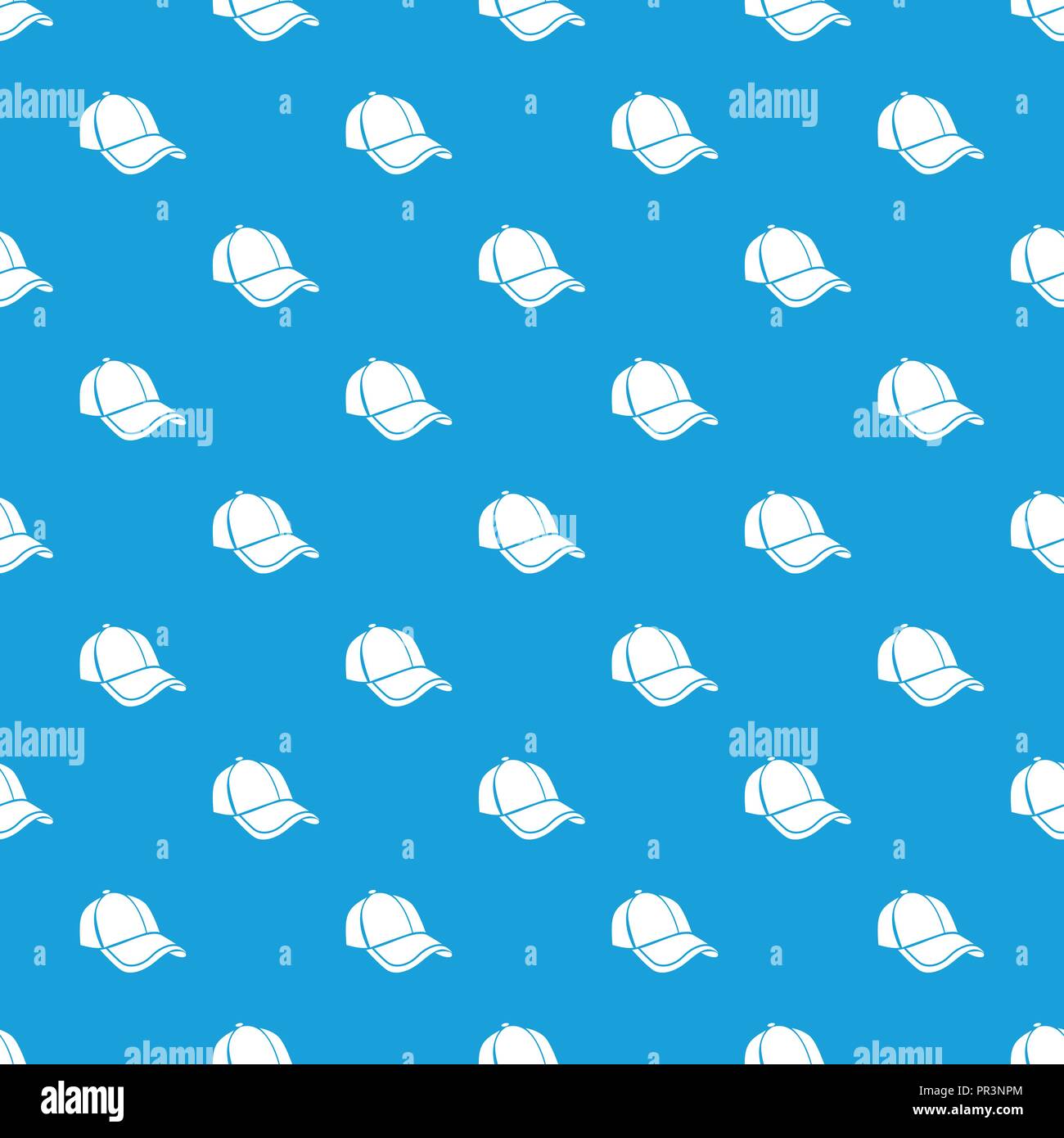 Cap pattern vector seamless blue Stock Vector Image & Art - Alamy