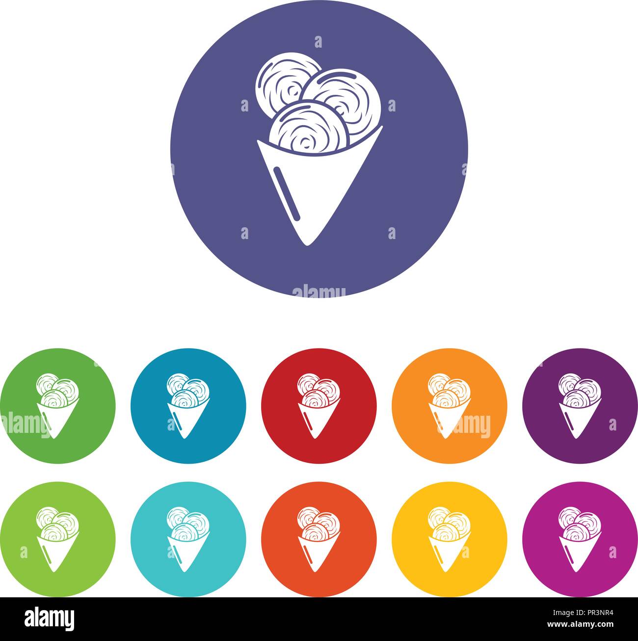 Ice cream icons set vector color Stock Vector Image & Art - Alamy