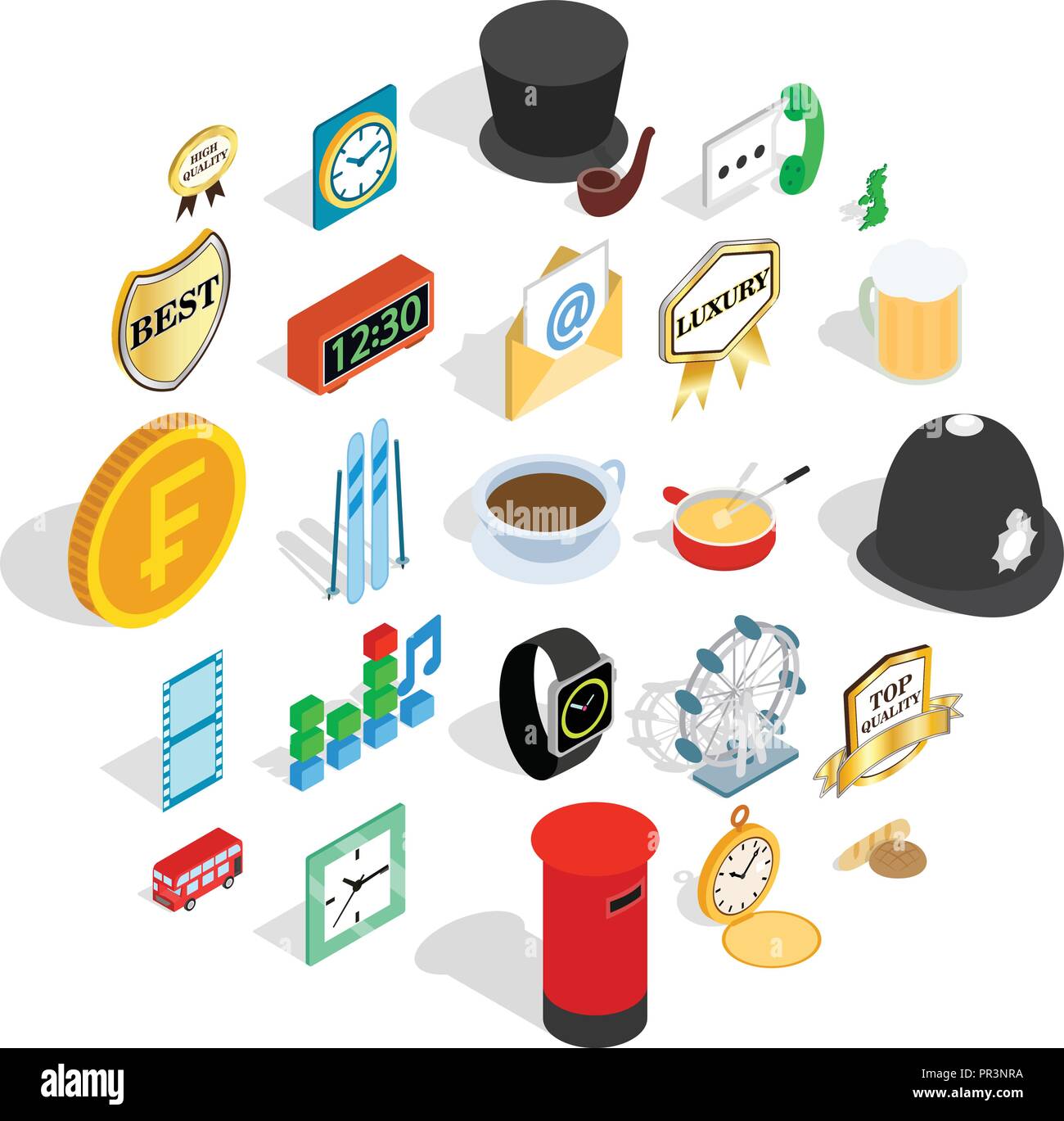 Period icons set, isometric style Stock Vector Image & Art - Alamy