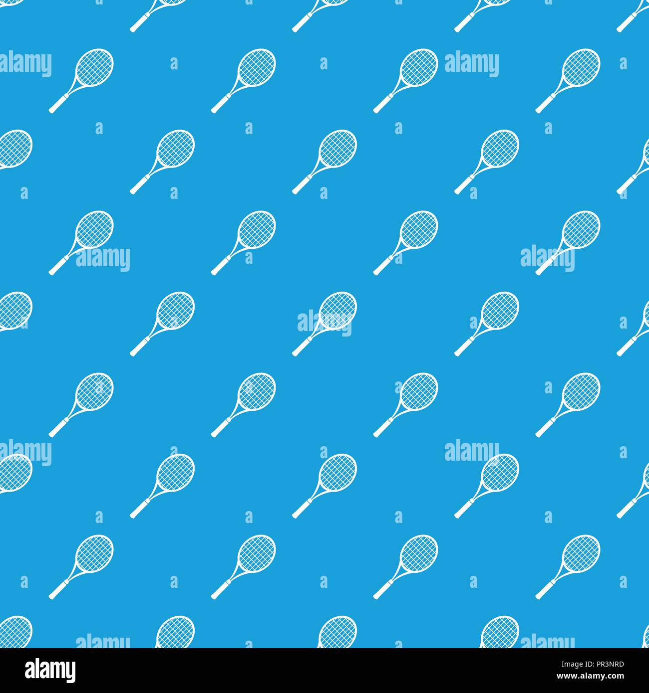 Tennis racket pattern vector seamless blue Stock Vector Image & Art - Alamy