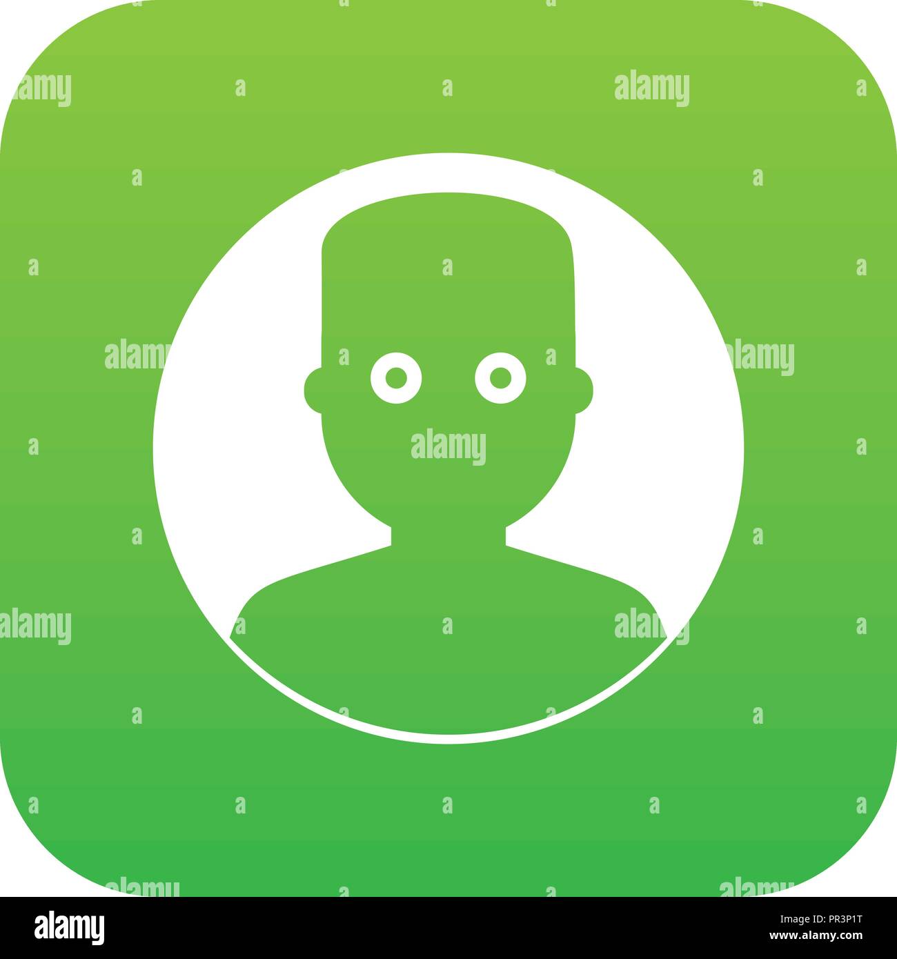 Man in the dark icon digital green Stock Vector Image & Art - Alamy