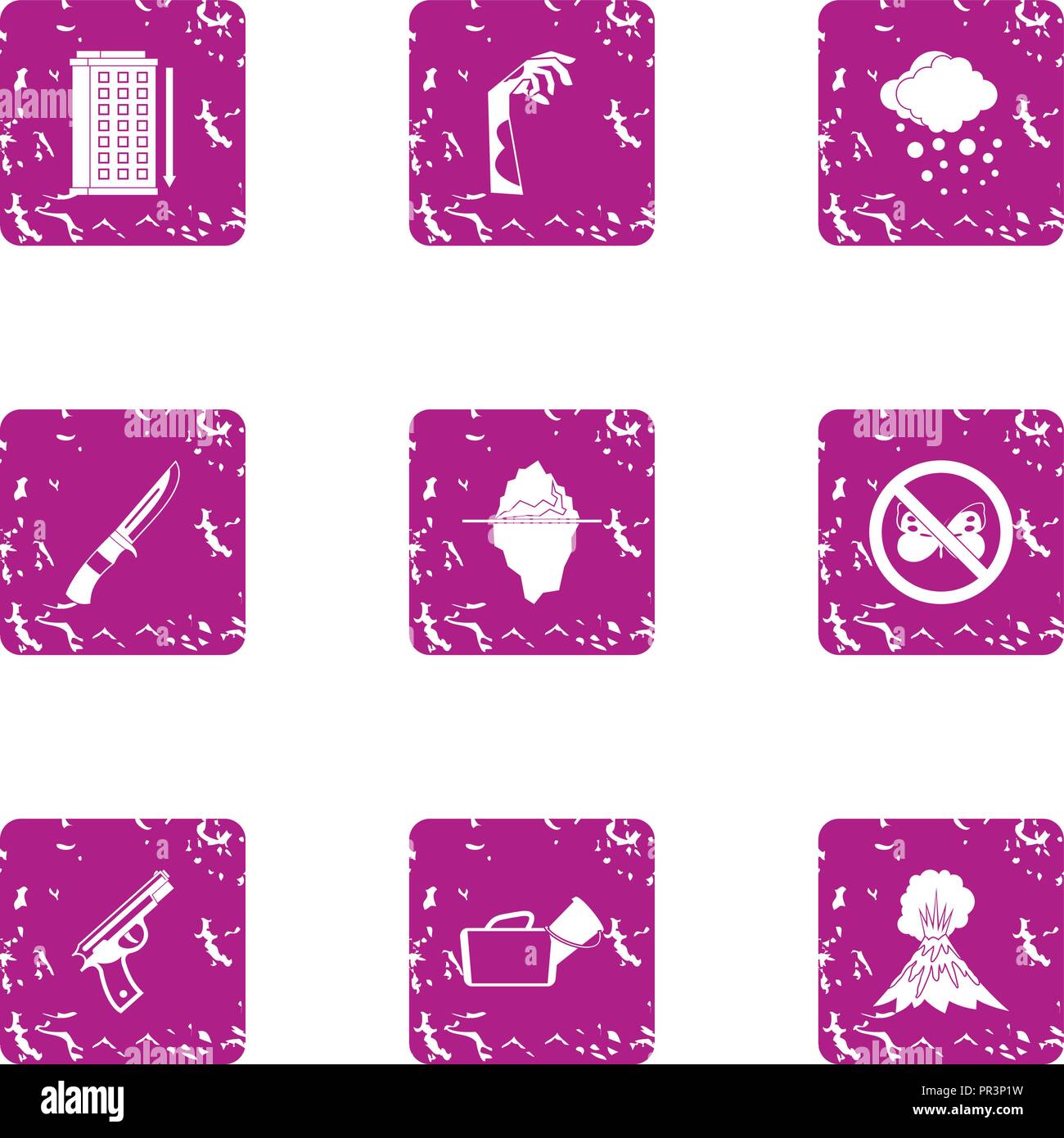 Harassment icons set, grunge style Stock Vector Image & Art - Alamy