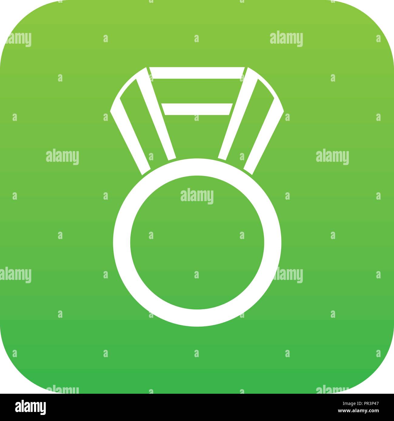 Round medal icon digital green Stock Vector Image & Art - Alamy
