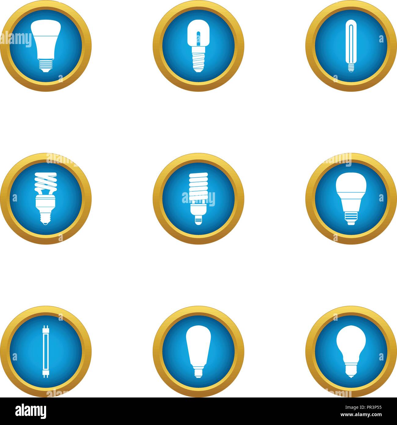 Lanthorn icons set, flat style Stock Vector Image & Art - Alamy
