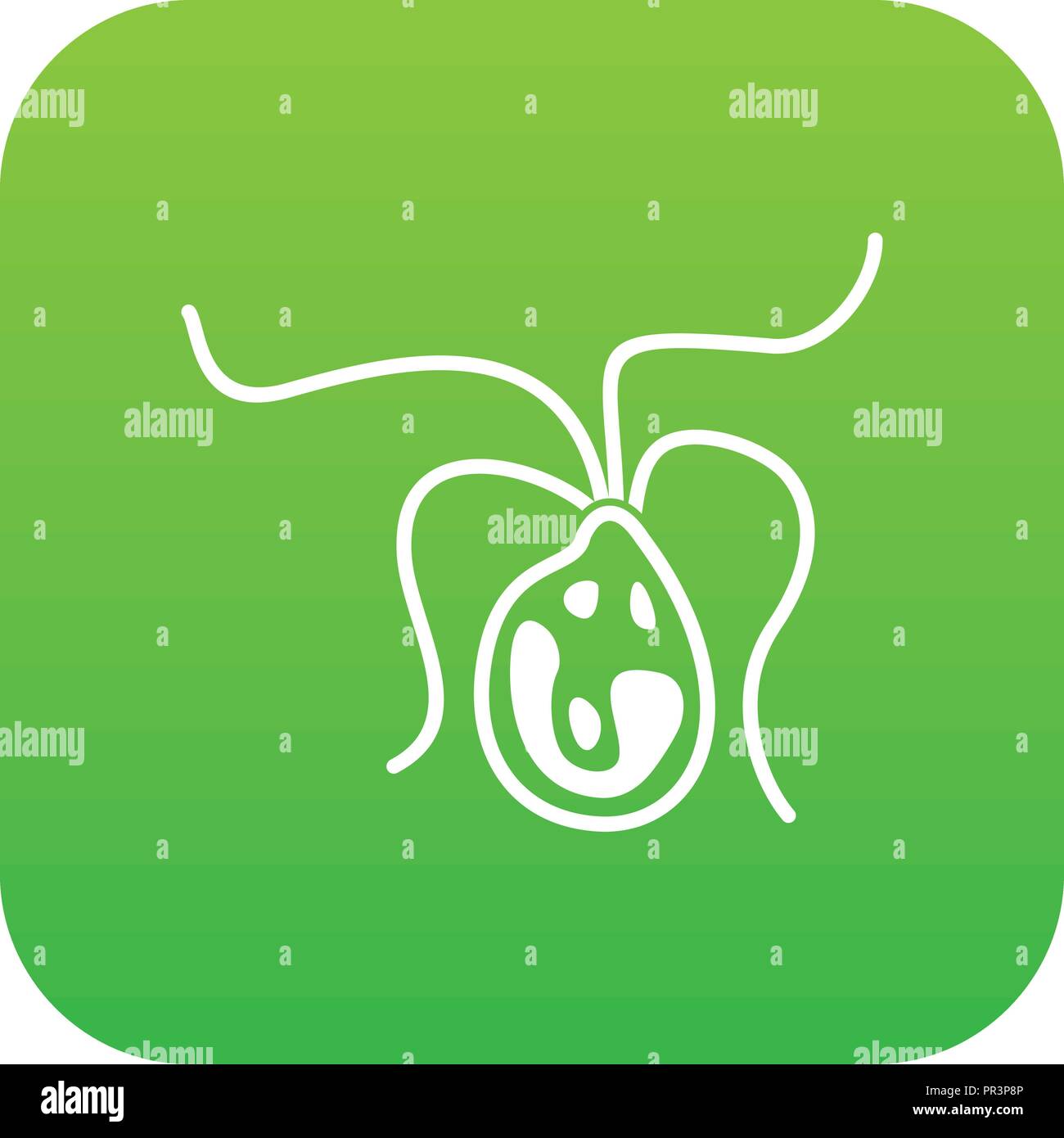 Bacterial cell icon digital green Stock Vector Image & Art - Alamy