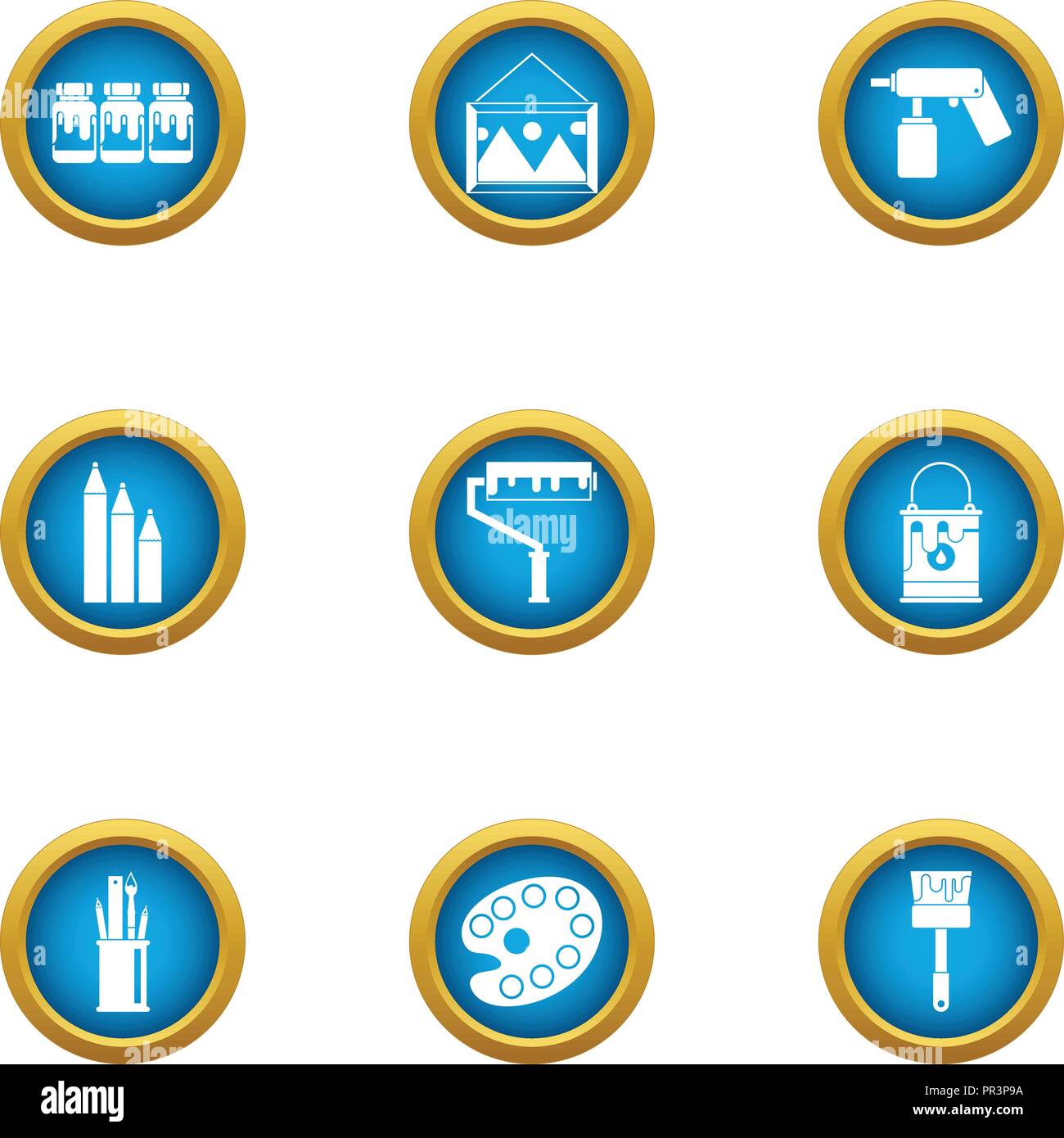 Coloring pigment Stock Vector Images - Alamy