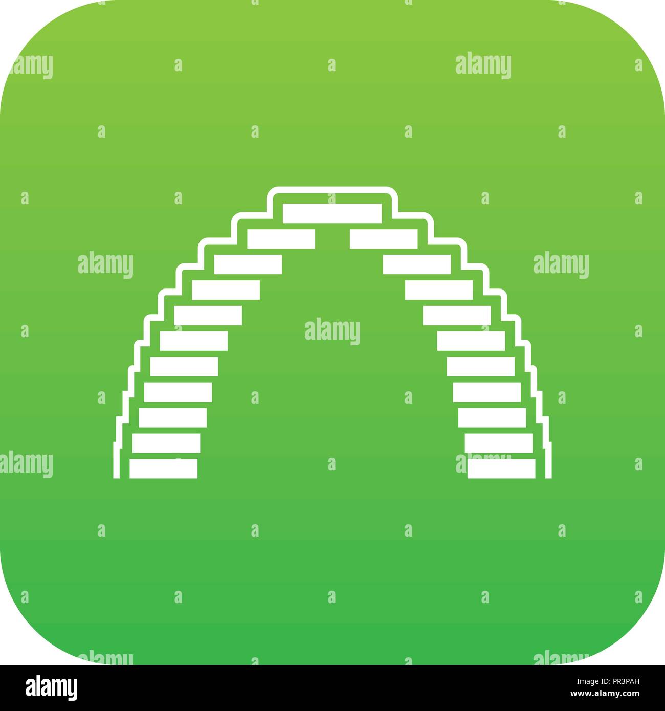 Pyramid arch icon green vector Stock Vector Image & Art - Alamy