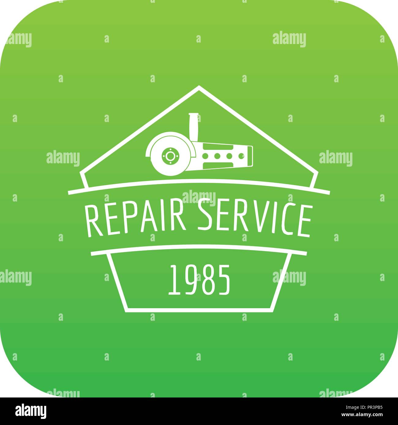 Repair service icon green vector Stock Vector Image & Art - Alamy