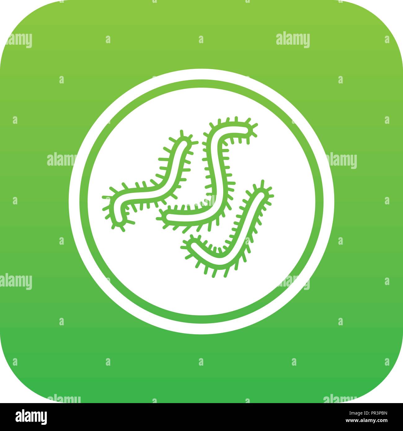 Lot of bacteria icon digital green Stock Vector Image & Art - Alamy