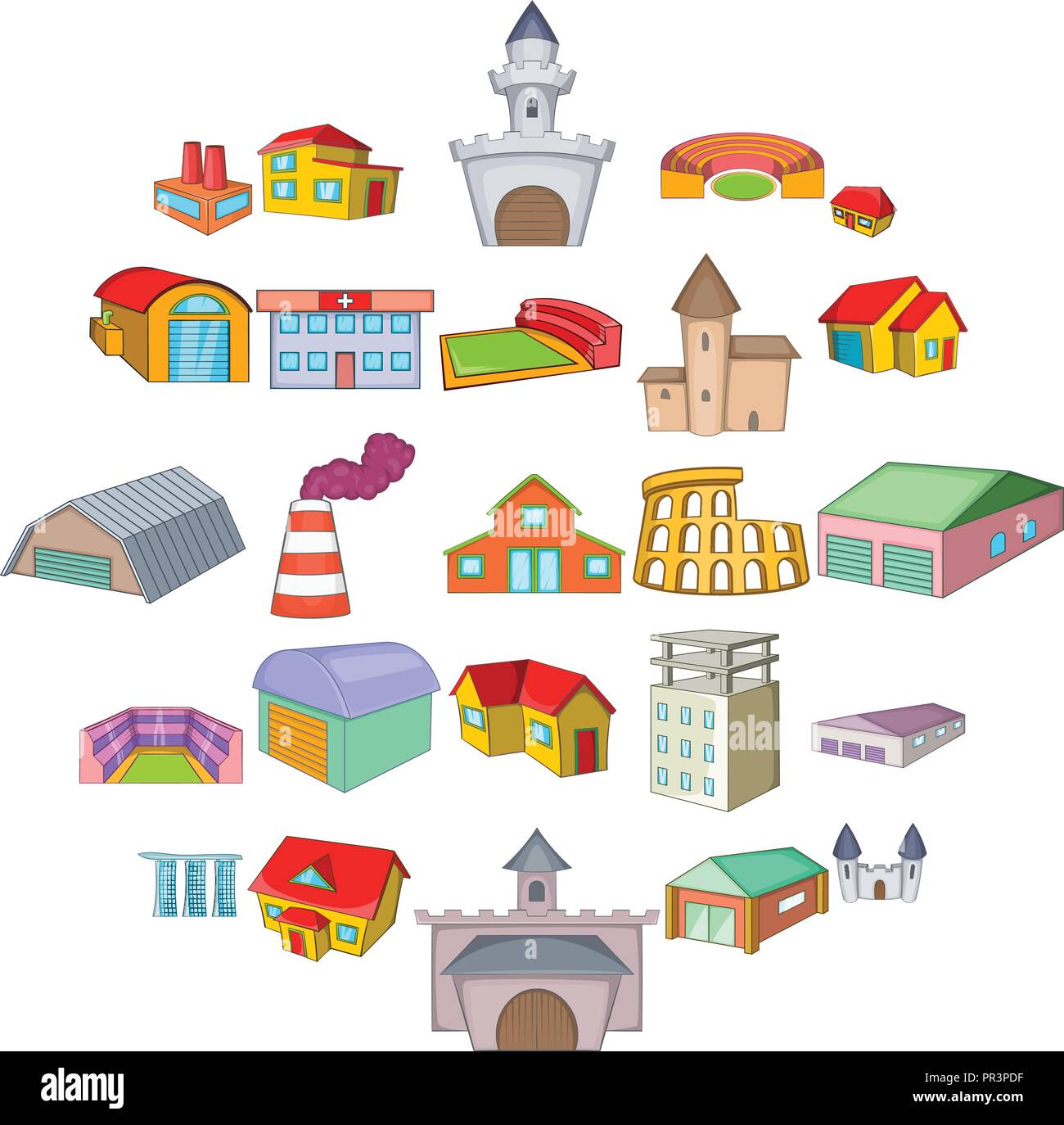 Installation icons set, cartoon style Stock Vector Image & Art - Alamy