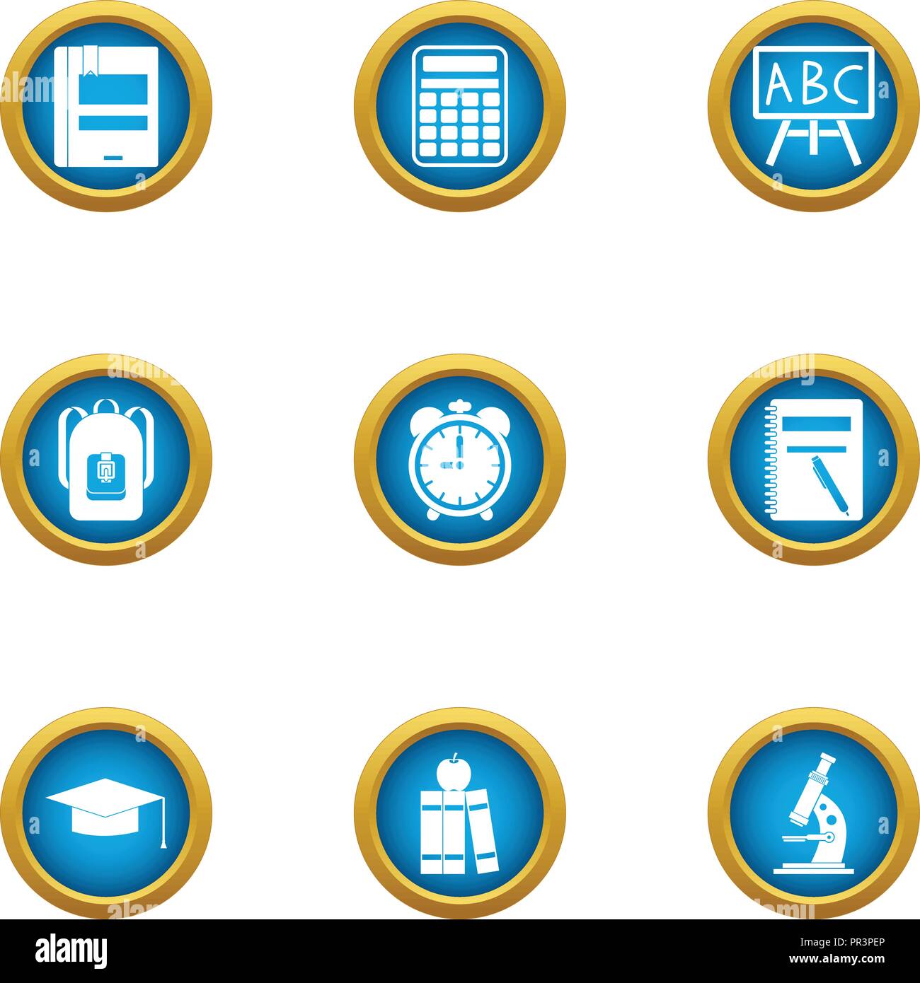 Probe icons set, flat style Stock Vector Image & Art - Alamy