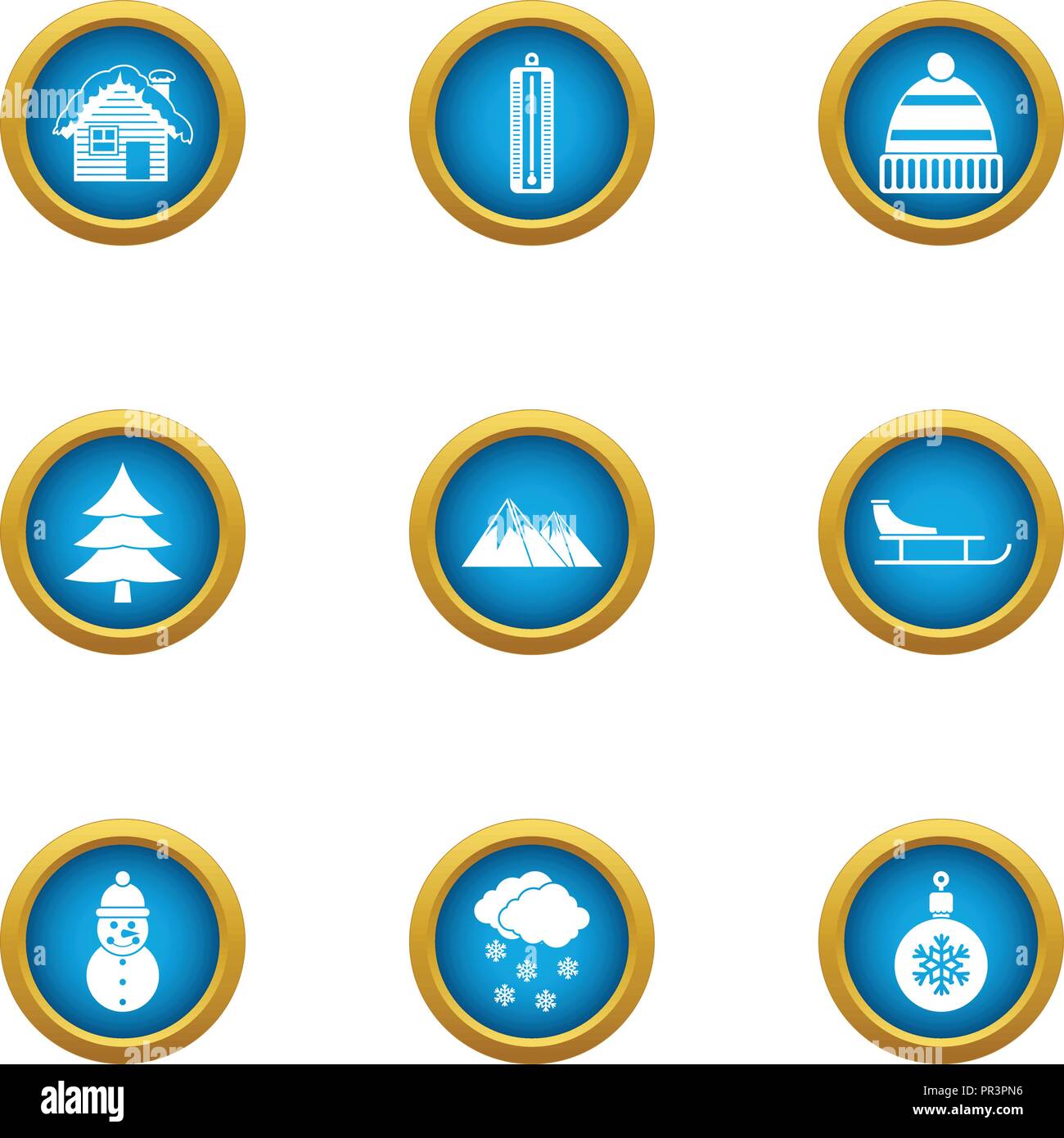 Forest ranger icons set, flat style Stock Vector Image & Art - Alamy