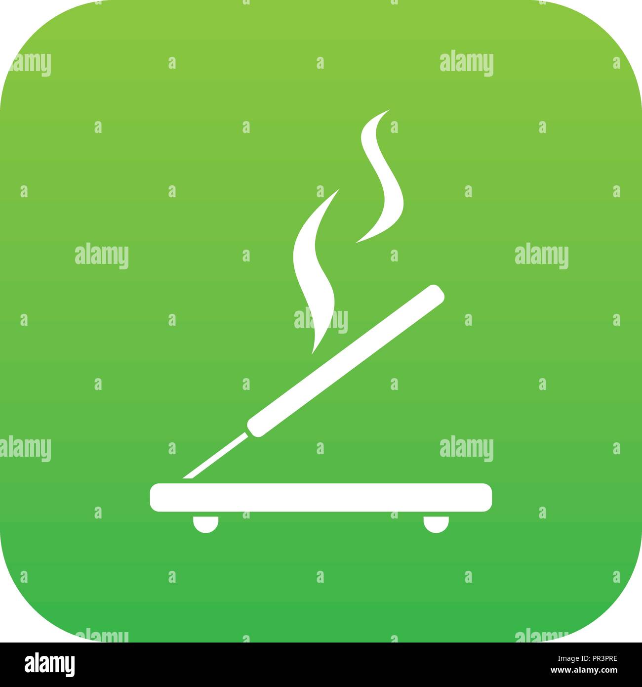 Incense sticks icon digital green Stock Vector Image & Art - Alamy