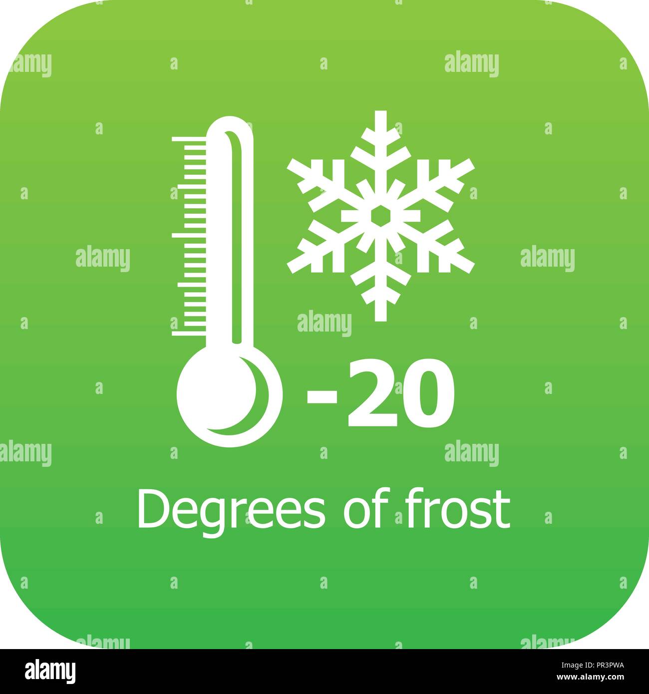 Frost icon green vector Stock Vector Image & Art - Alamy