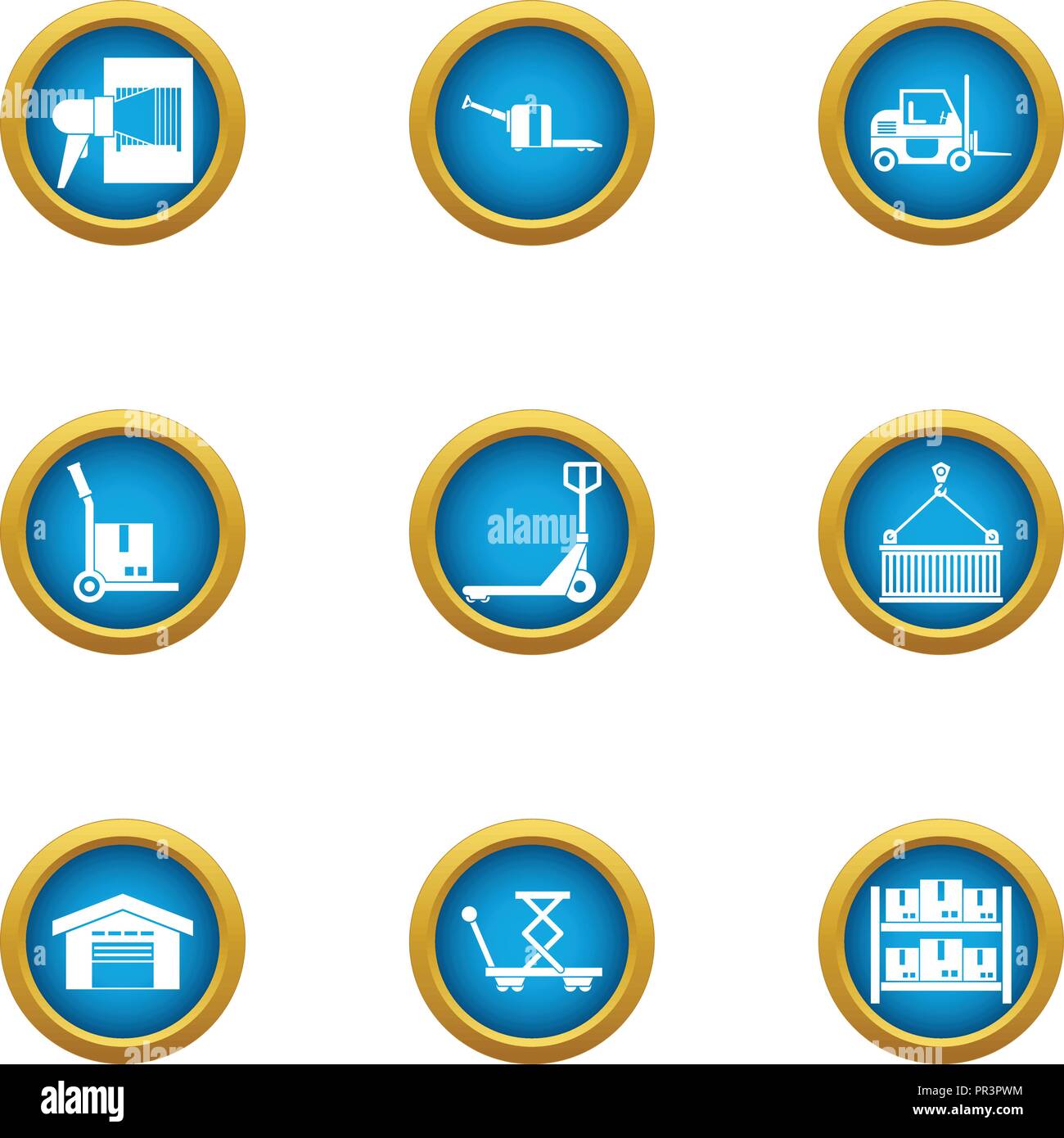 Strain icons set, flat style Stock Vector Image & Art - Alamy