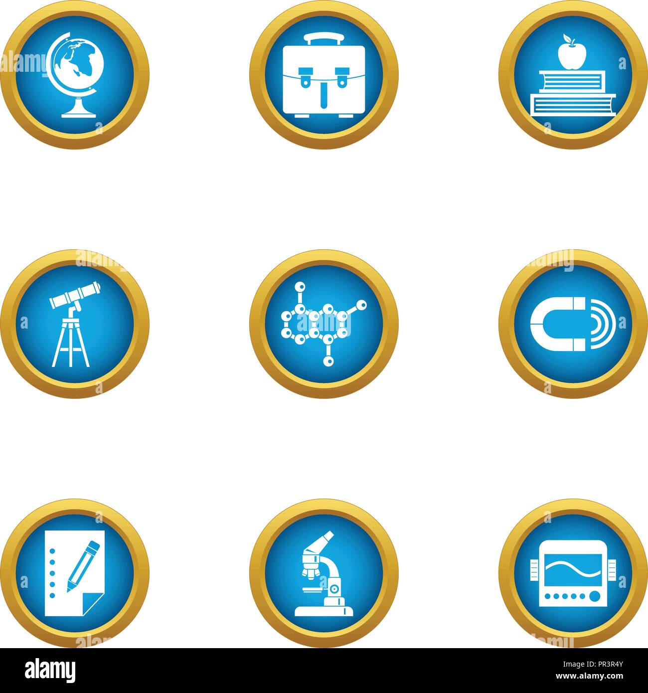 Survey icons set, flat style Stock Vector Image & Art - Alamy
