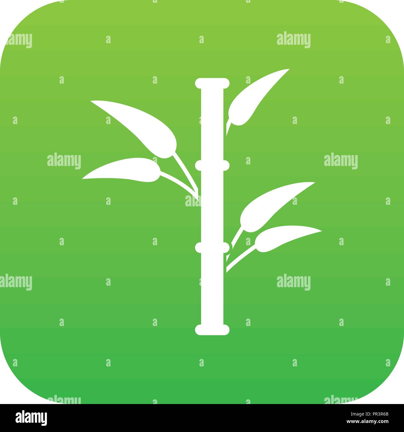 Bamboo icon digital green Stock Vector Image & Art - Alamy