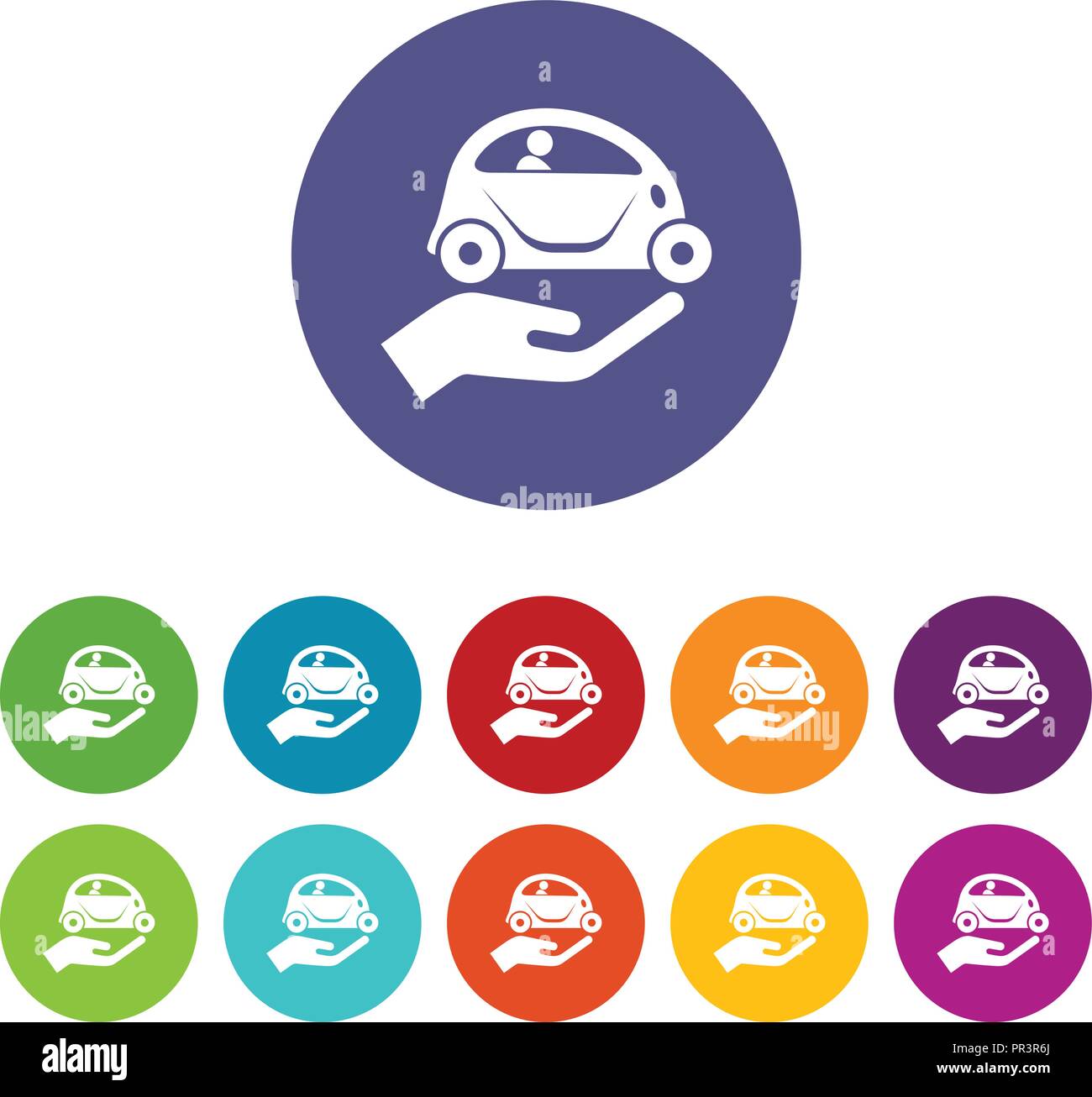 Car protection icons set vector color Stock Vector Image & Art - Alamy