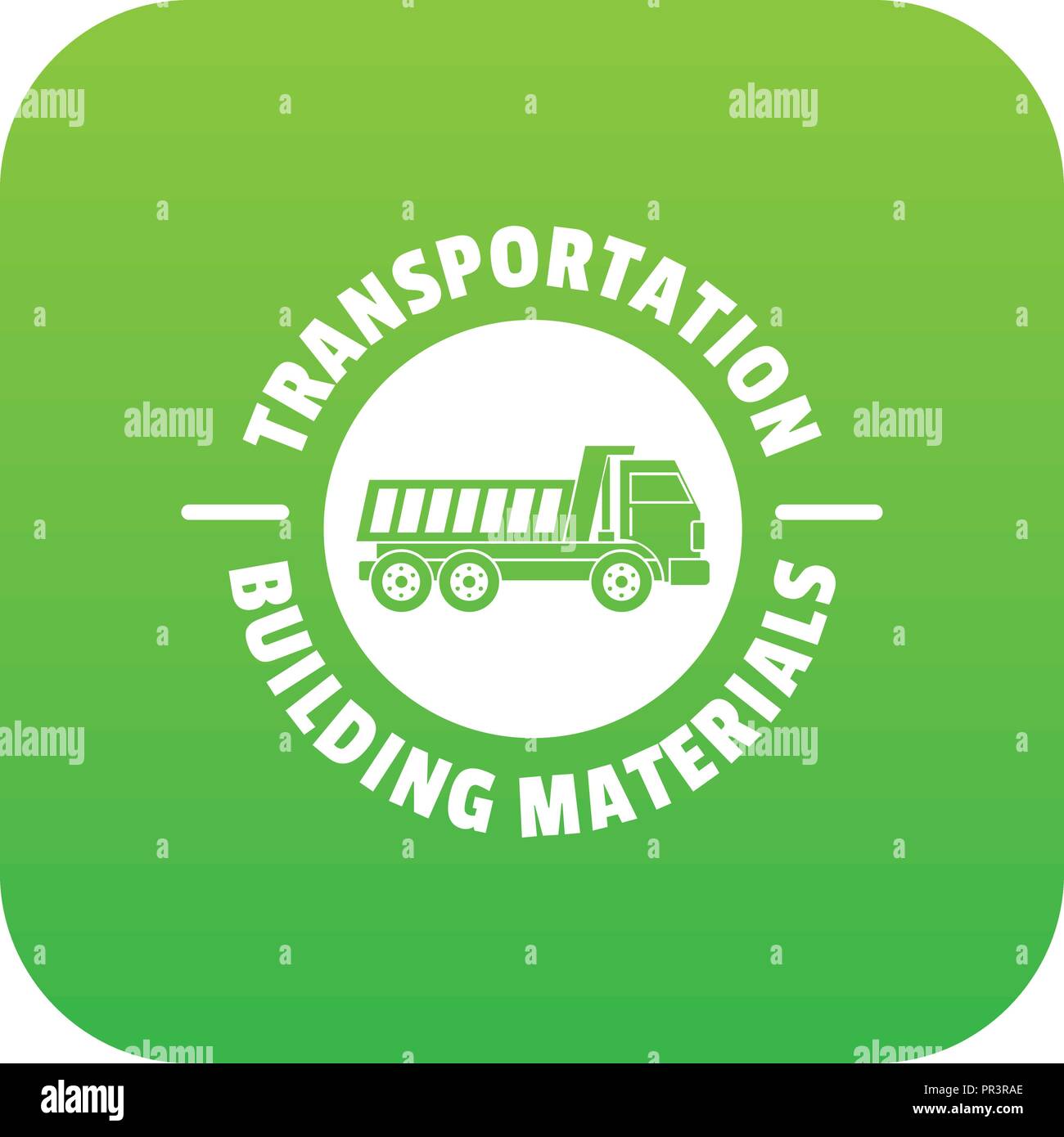 Transportation service icon green vector Stock Vector Image & Art - Alamy