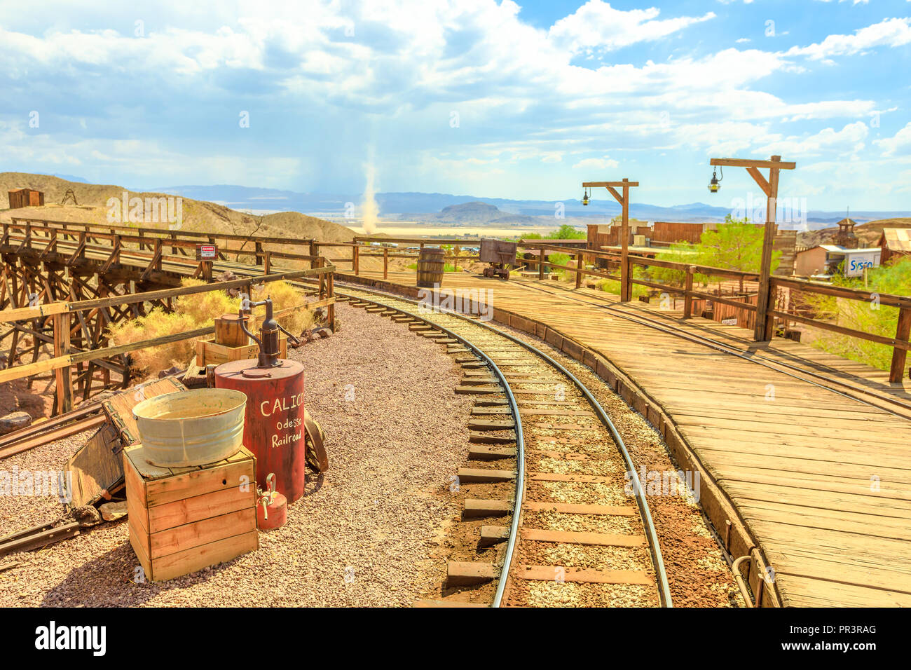 Calico, California, United States - August 15, 2018: Calico railroad ...