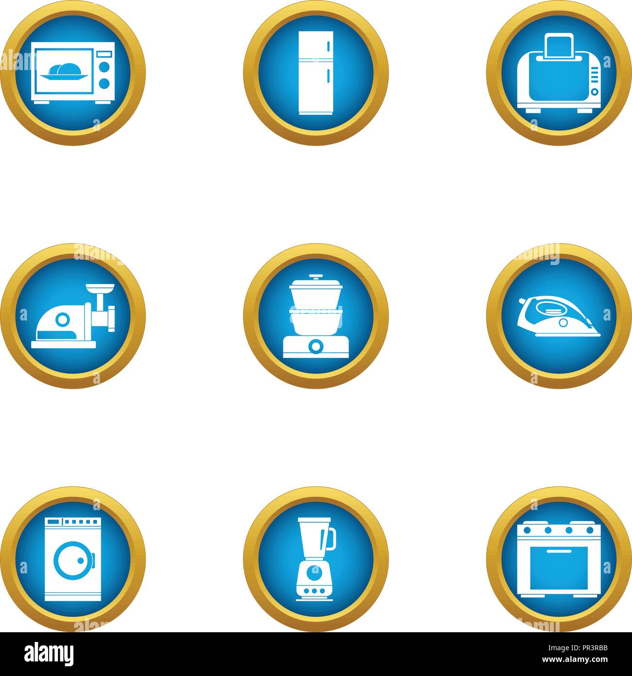 Cuisine icons set, flat style Stock Vector Image & Art - Alamy