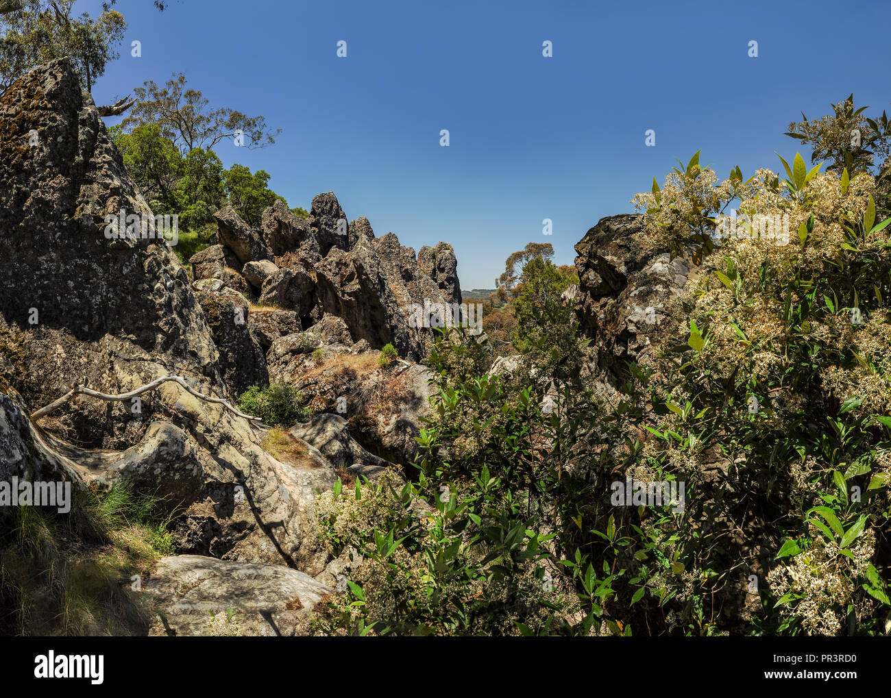 Hanging rock. - a mountain in the Central Australian state of Victoria ...