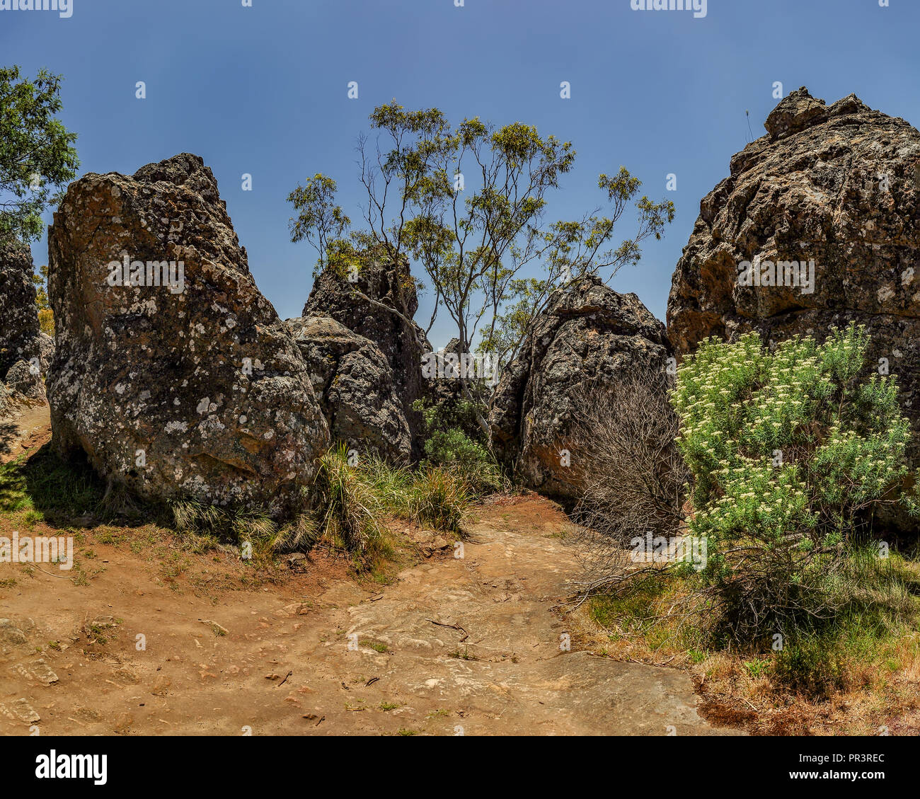 Hanging rock. - a mountain in the Central Australian state of Victoria ...