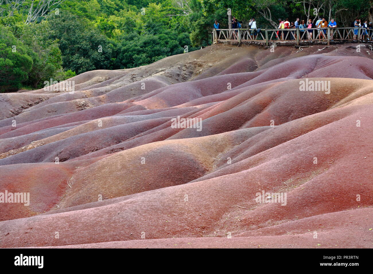 Seven Coloured Earth Mauritius Stock Photo - Alamy