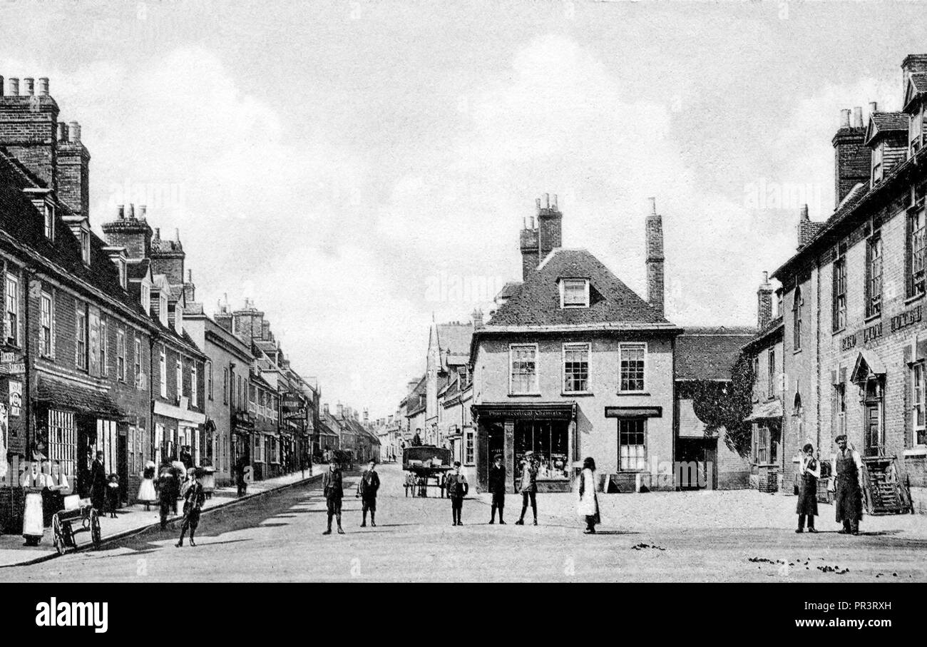 West Street, Wareham early 1900s Stock Photo - Alamy