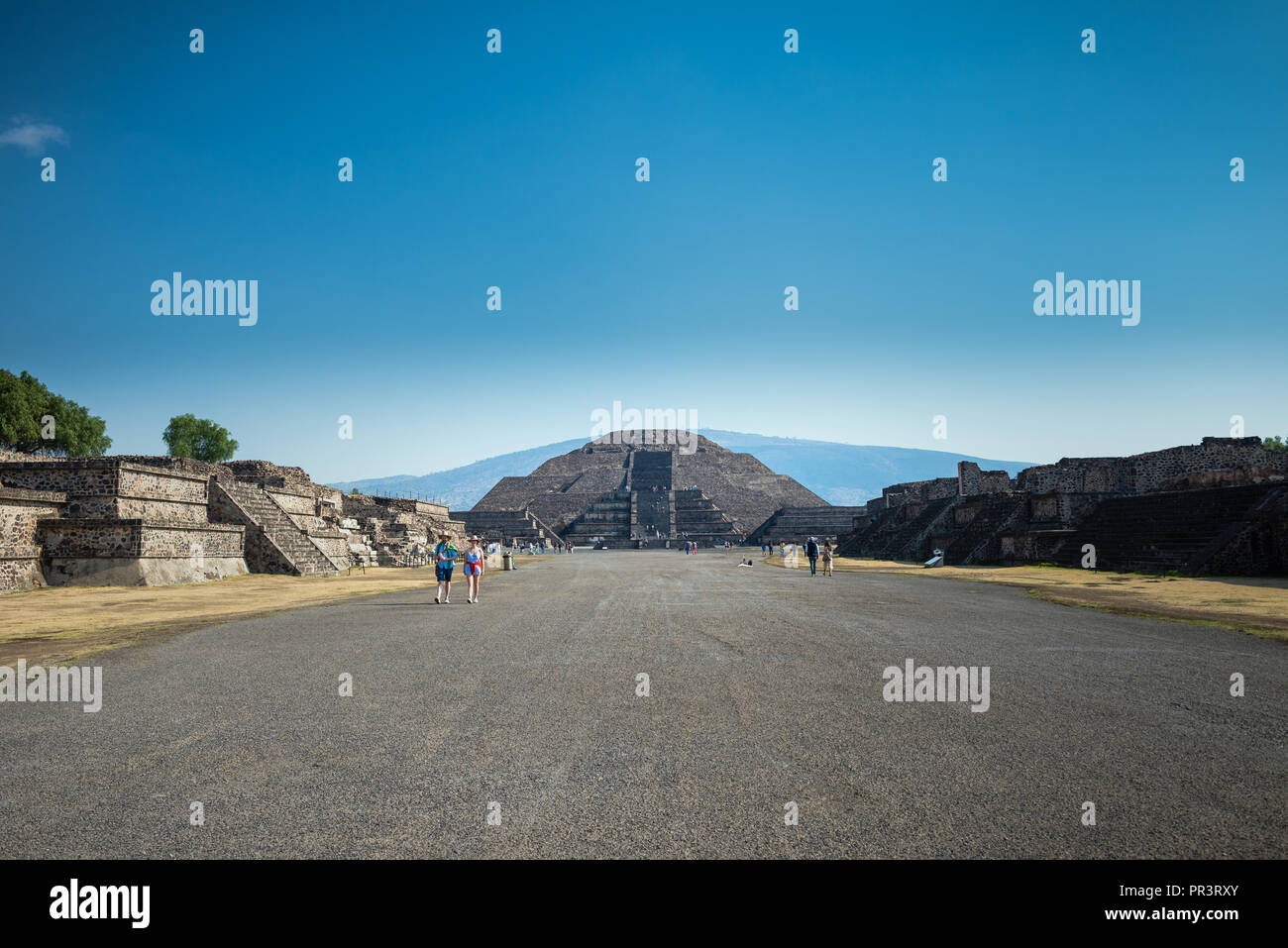 Aztec structure at Teotihuacan archeological site, Mexico Stock Photo ...