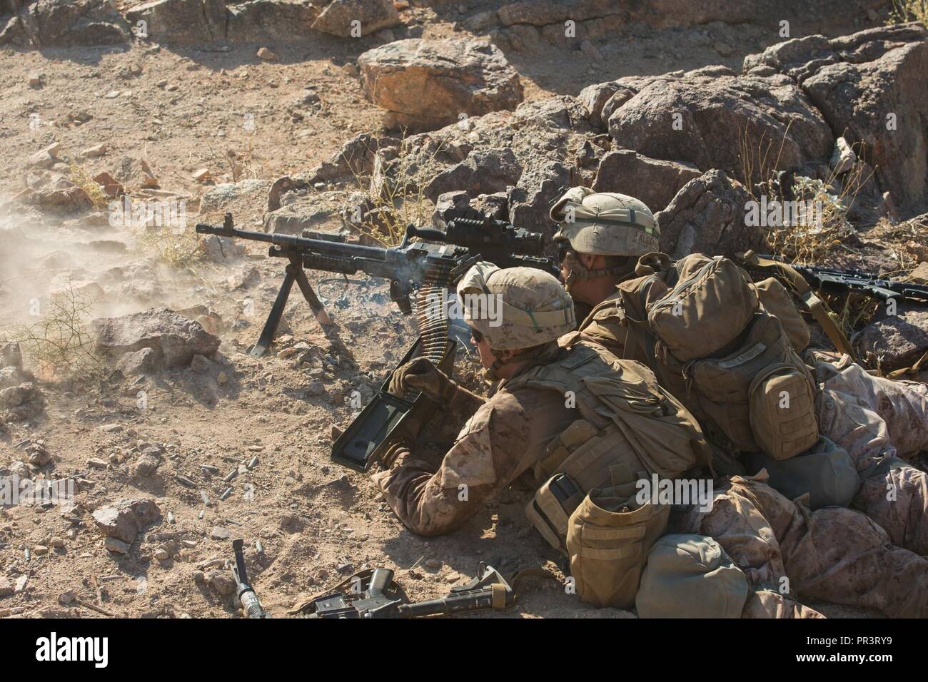 U.S. Marine Corps Sgt. Brandon Alexander, right, and Lance Cpl. Jacob ...
